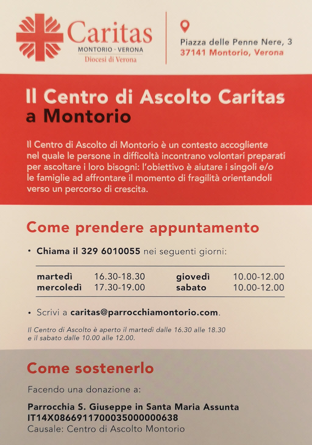 Carità – Parrocchia di Montorio e Mizzole